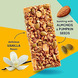 :ratio KETO Friendly Crunchy Bars, Vanilla Almond, Gluten Free Snack, 4 ct