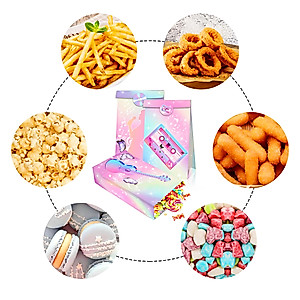 LaVenty 12 PCS Singer Theme Party Favor Bags Pop Star Theme Birthday Party Supplies Kids Candy Treat Bag for Birthday Wedding Bridal Shower