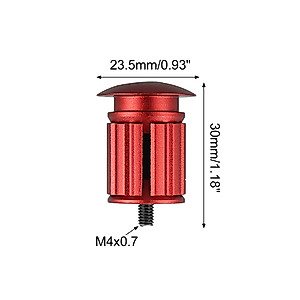 X AUTOHAUX 1 Pair Aluminum Alloy 17.5-22mm Handlebar End Plugs for Road Mountain Bicycle Adjustable Handlebar Bike Bar Ends Red