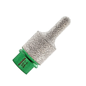 KURSTOL Diamond Finger Milling Bit - Diamond Drum Wheel Dia 3/8"-1"x5/8-11 Thread Diamond Milling Bit for Enlarging Shaping Round Bevel Existing Hole of Porcelain,Hard Ceramic,Granite,Marble Round