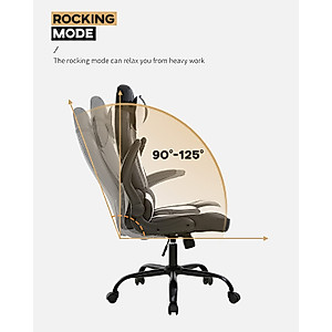 PC Gaming Chair Ergonomic Office Chair Computer Desk Chair with Armrests Headrest and Lumbar Support High Back PU Leather Executive Racing Chair for Home (White)