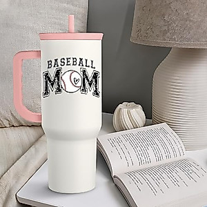 Personalized Baseball Mom Tumbler 40oz, Baseball Mom Gift Ideas, Baseballs Coffee Travel Mug, Mother's Day Gift, Gifts For Moms, Mother's Day Tumbler, New Moms Gifts, Birthday