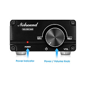 Nobsound 100W Subwoofer Digital Power Amplifier Audio Mini Amp (Black)