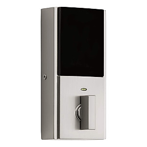 Kwikset 99140-132 Signature Series 2nd Gen Square Smart Lock Featuring SmartKey Security and Home Connect Technology Contemporary Z-Wave Plus Deadbolt, Satin Nickel