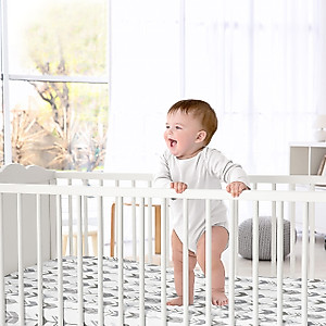 Grey and White Arrow Baby or Toddler Fitted Crib Sheet for Woodland Arrow Collection by Sweet Jojo Designs