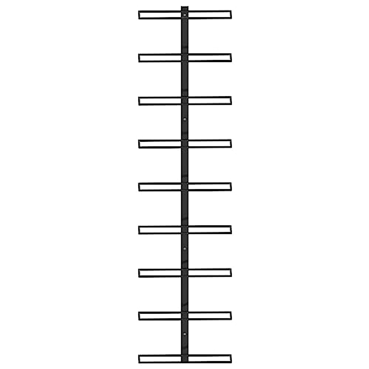 vidaXL Wall Wine Rack, Wine Bottle Holder for 9 Bottles, Wall Mounted Wine Storage, Wine Bottle Organizer for Living Room Kitchen Pantry, Modern, Iron