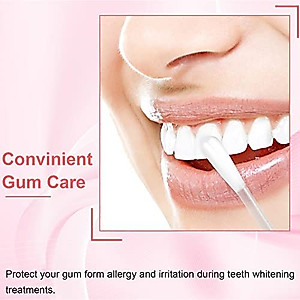 100PCS Vitamin E Stick Swab, Kugge Disposable VE Lip Oil Q-tip with Free Storage Case, for Teeth Whitening, Lip Moisturizing and Anti-Allergy for Gum