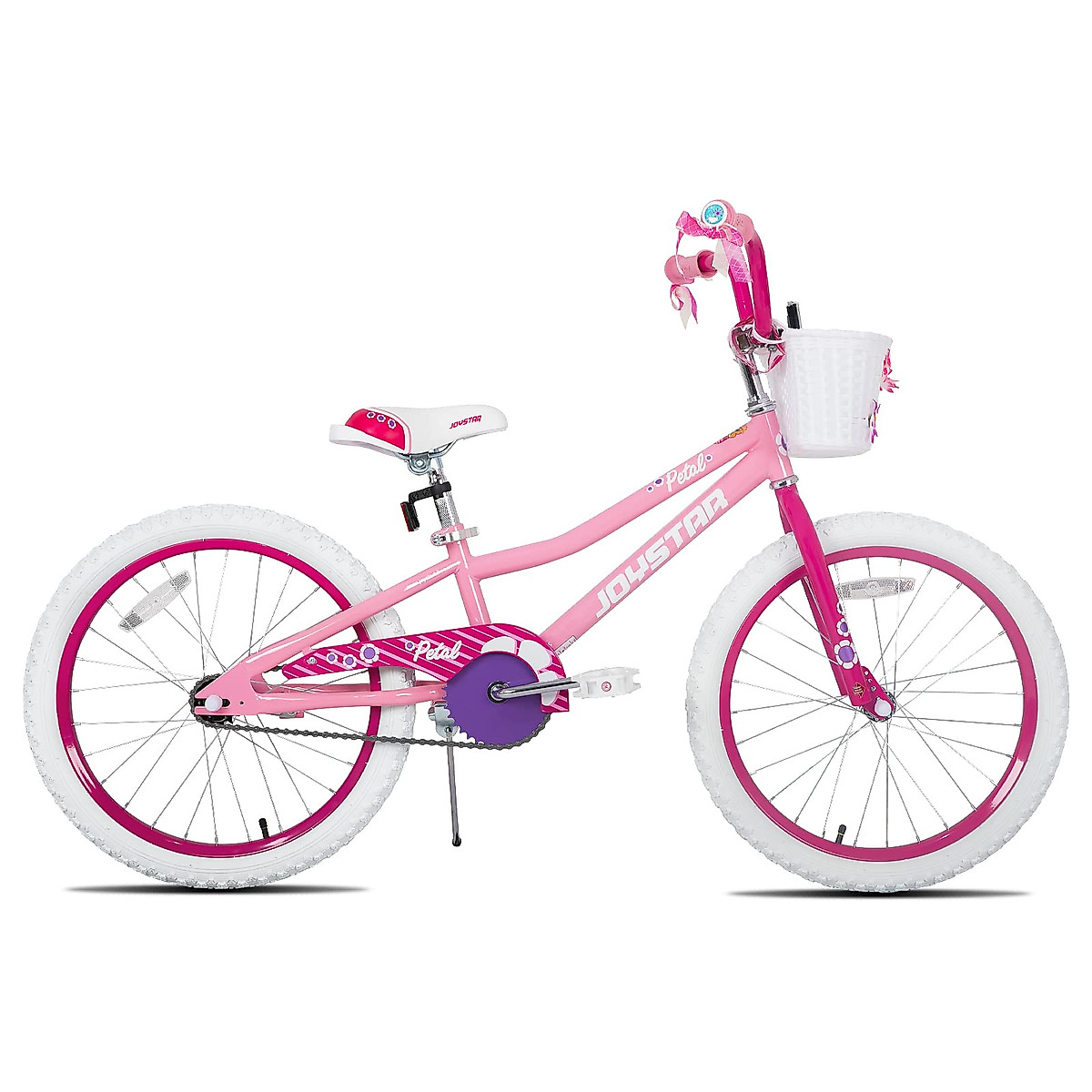 JOYSTAR 20 inch Girls Bike for Kids 7-10 Years Girl Bicycle with Basket and Streamer 20" Kids Bikes for Girls Ages 9-12 Child Bike Pink