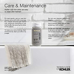 Kohler K-5964-1-0 Mayfield Self-Rimming Kitchen Sink, White