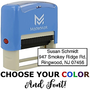 Custom Stamp - Self-Inking Stamp (3 Line Stamp)