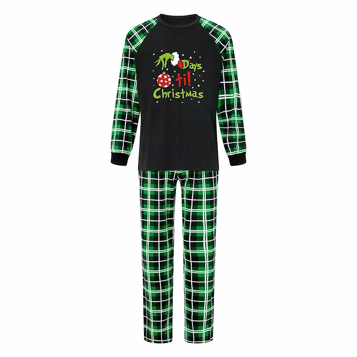 VS&LLWQ Family Christmas Pjs Matching Sets Christmas Pajamas for Family Christmas Elf Pjs Holiday Xmas Jammies Set(#104-Men, Medium)