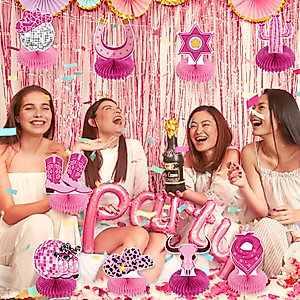 Western Cowgirl Party Decorations Let's Go Girls Cowgirl Bachelorette Party Decorations Cowgirl Honeycomb Centerpieces for Last Disco Bachelorette Party Cowgirl Birthday Western Rodeo Party Supplies