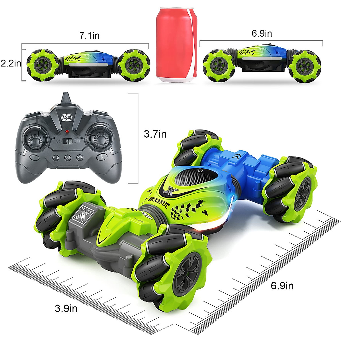 HScopter 4WD Gesture RC Cars and 2WD Remote Control Dinosaur, 2.4 G Remote Control Car Twist Offroad Craweler RC Boats Pool Toys Gift Prensent for Boy Girl Birthday Chirstams Party Xmas
