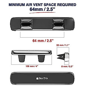 Bestrix Magnetic Phone Car Holder Air Vent | Super Strong Magnet Car Cell Phone Mount - Luxury Design Fits All Smartphones - iPhone 11/11 Pro/Xs/XS Max / 8/7 / 6, Google Pixel, Samsung Galaxy & More