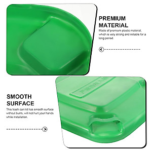 GANAZONO Commercial Trash Can Lid Replacement 50L/13.2 Gallon Outdoor Garbage Can Lid Cover Garbage Can Lock