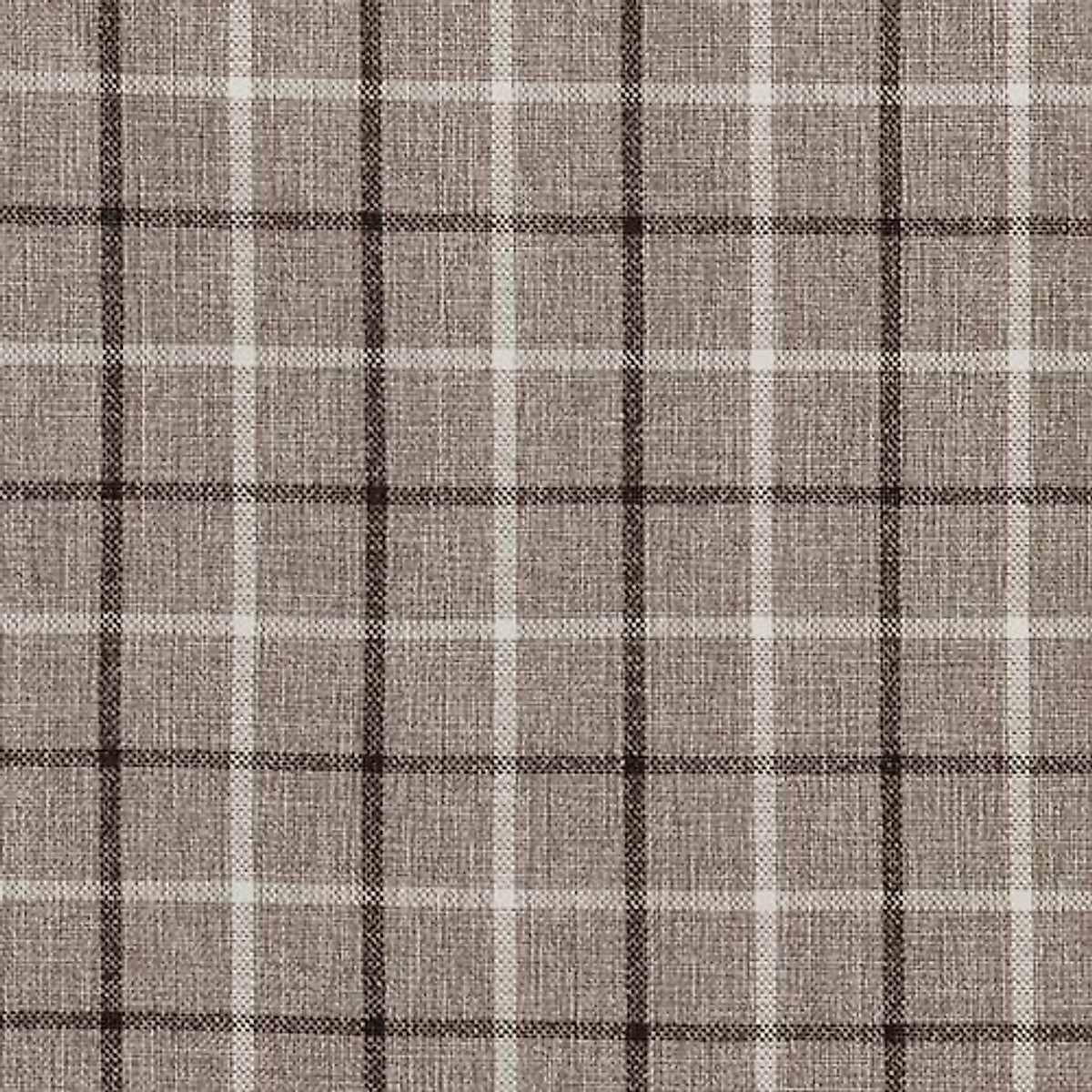 Madison Park Anaheim Cabin Plaid Curtain Window, Thermal Insulated Fleece Lining, Living Room Decor Light Blocking Drape for Bedroom, 1-Single Panel Pack, 50" x 95", Rod Pocket, Brown