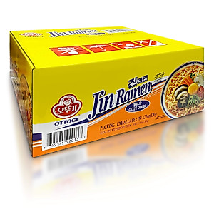 [OTTOGI] Jin Ramen, Mild Flavor - Korean Instant Ramen Noodle, Best Tasting Soup Traditional Instant Ramen (120g) -18 Pack