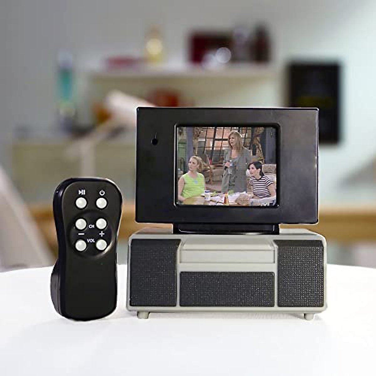 Basic Fun New Fall '21 - Tiny TV Classics - Friends Edition - Newest Collectible from Watch top Friends Scenes on a Real-Working Tiny TV (with Working Remote)!