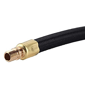 Buachois Tire Inflator Extension Tube Tyre Pump Quick Inflation Chuck Adapter Hose Quick-Inflation Clip Connector High-Pressure Tube Car Motorcycle Maintenance Accessories