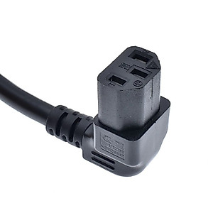 Toptekits 5ft/150cm C14 to C13 PDU Power Supply Extension Cord,90-Degree Down Angle IEC 320 C14 to 90-Degree Down Angle IEC 320 C13 Power Plug Converter Adapter Cable Cord (5ft/1.5m)