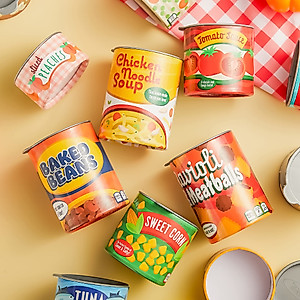 JOYIN 12Pcs Grocery Pretend Play Can Toy, Kids Groceries Fake Tood, Toddler Play Food Boxes and Cans, Best Stocking Stuffers for Christmas