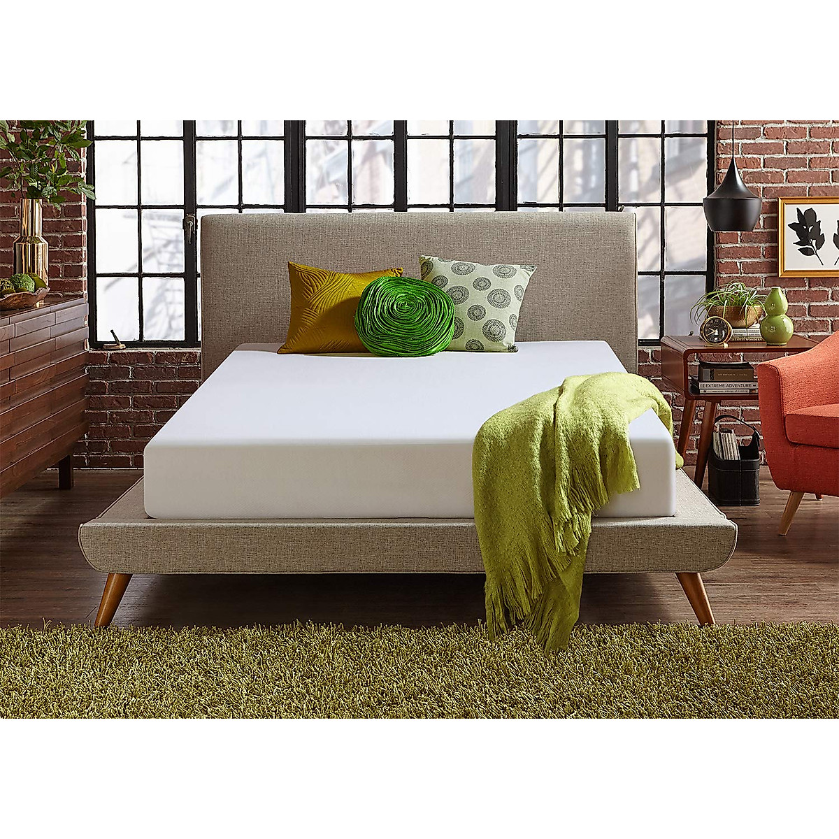 Live and Sleep Classic 12 Inch Medium Firm Memory Foam Mattress - Bed in a Box with Firm Body Support, CertiPUR Certified - Queen Size