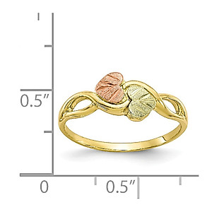 Sonia Jewels Size 5 - Solid 10k Tri-Color Black Hills Gold Ring