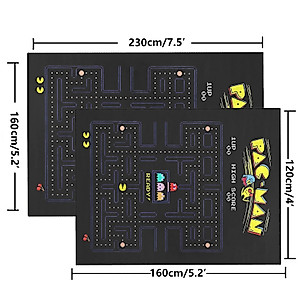 Cute Arcade Video Game Area Rug Non-Slip Carpets Floor Mat for Bedroom Living Room Home Decoration 5.2'x7.5'