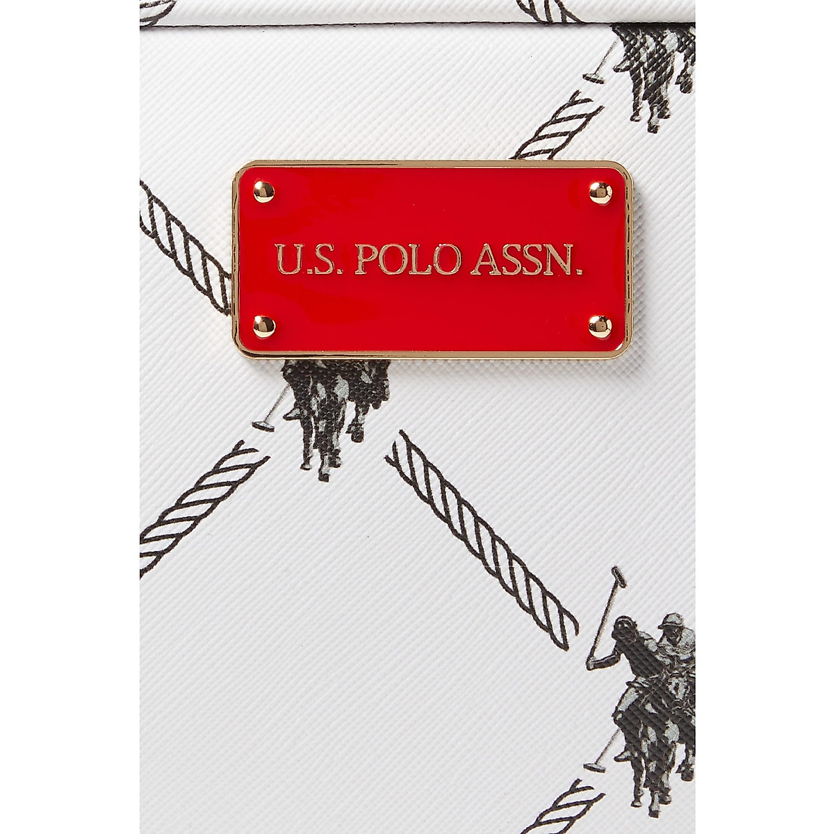 U.S. Polo Assn. Printed DHM Crossbody Black/White One Size