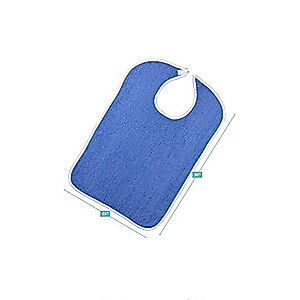 Simpli-Magic 79271 Adult Terry Bibs, Blue, 6 Pack