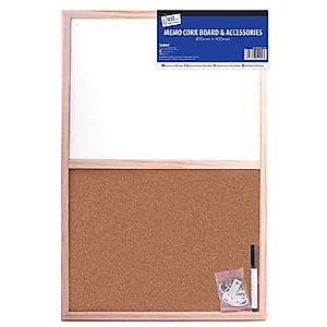 Tallon Just Stationery 400x600mm Split White/Cork Board