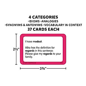 Teacher Created Resources 5&6 I Have Language Arts Game Multi, 5-1/2 x 4 x 1-3/4