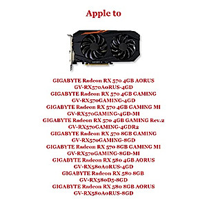 Cavabien 86MM Fan T129215SU TPLD9210S12HH 4Pin Cooling Fan for Gigabyte GTX 1050 1060 1070 960 RX 470 480 570 580 Graphics Card Cooler （FanAA