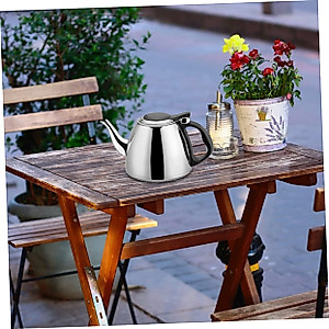 PRETYZOOM 1pc Stainless Steel Kettle Espresso Machines Camping Stove Whistling Kettle Stove Top Tea Kettle Stove Top Kettle Whistling Coffee Pot Water Kettle Stainless Steel Teakettles