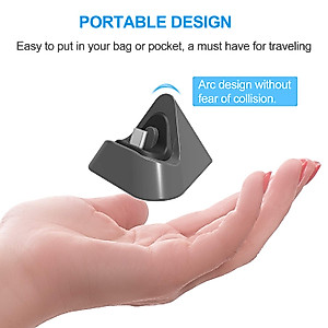 Charging Dock Compatible with Nintendo Switch/Switch Lite/Switch OLED Model, Compact Charger Stand Station with Type C Port Compatible with Nintendo Switch Lite 2019 / Switch OLED Model(Gray)