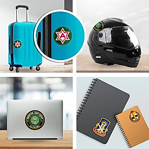 US Army Retired Sticker (veteran soldier star Logo, vinyl decals for cars and trucks (5 x 6.5 inch) U.S. Army Licensed