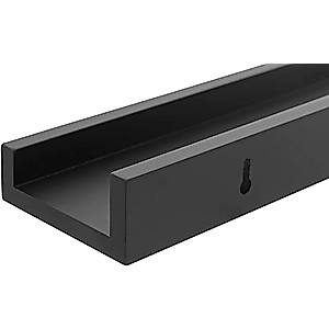 kieragrace FN00298 Modern Floating-Shelves, Set of 4, Black