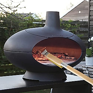 Pizza Stone Brush, G.a HOMEFAVOR Pizza Oven Brush with Scraper, 25" Long Pizza Stone Cleaning Brush, Pizza Oven Tools and Accessories