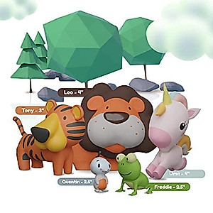 Mold Free Bath Toys for Babies and Toddlers, Animal No Hole Bath Toys, No Mold for Tub,Beach,Pool, BPA-Free, Dishwasher-Safe, Infant Bath Toys No Holes 0 1 3 6 12 18 Months