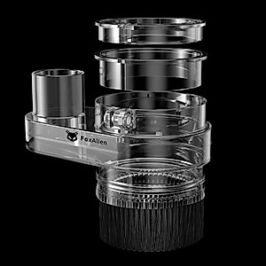 FoxAlien 69mm Diameter Dust Shoe for CNC Router Machine, Compatible with 52mm Spindle Motor and 65mm Router, Hose Diameter 38mm