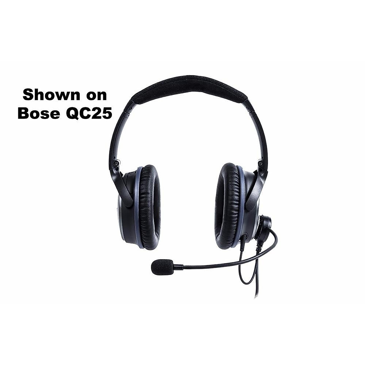NFlightMic Universal Microphone for Aviation Headset - Works with Bose QC25 and QC35 Noise Cancelling Headphones