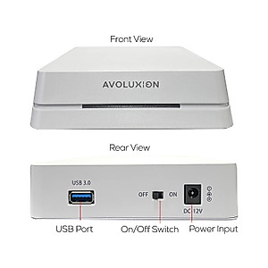 Avoluxion HDDGear Pro 4TB 7200RPM USB 3.0 External Gaming Hard Drive (White) (for PS5, Pre-formatted) - 2 Year Warranty