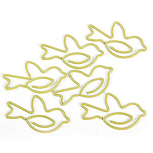 Paper Clips 12Pcs Bird Shaped Paperclips for Bookmark Office School Notebook Agenda Pad 3x2cm