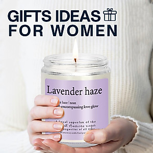 ForGreetMe TS Lavender Scented Candle, Music Lovers Gifts for Fans, Perfect TS Gifts for Women and Music Merch Singer Fans with Definition of TS, Best Birthday Gifts for Women