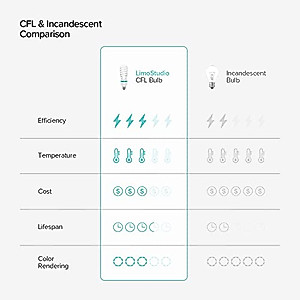 LimoStudio [1-Pack] 45 Watt, 6500K Fluorescent CFL Daylight Balanced Light Bulb for Photography Photo Video Studio Lighting, AGG1758