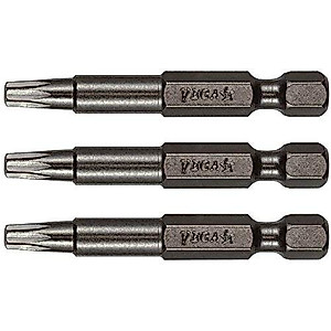 8 Point Star Bit. VEGA Double Square #2 Professional Grade 2 Square Drive Torx 2” Bit Set. 150DS02A-3 (Pack of 3)