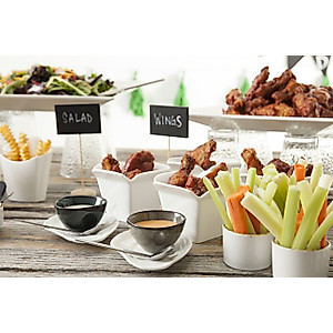 Fortessa Fortaluxe Food Truck Chic Large French Fry Cup, 4.25 x 6-Inch, Set of 4