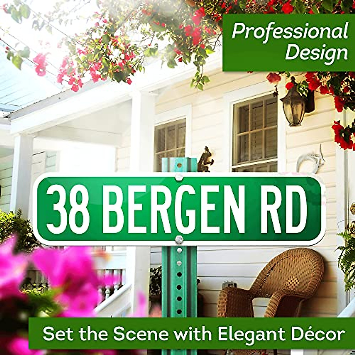 Street Sign, Custom Road Signs, 8 Colors, 6x24 Inch, Thick Rust-Free AlumaBond, (Classic) Made in USA By My Sign Center