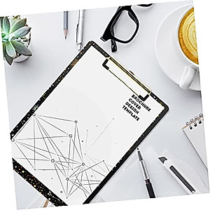 MAGICLULU 4pcs Office Board A Nurse Size Writing Nurses Holder Convenient for Practical with Exam Folder Conference Teacher Paper Pattern Letter Storage File Fashion Clipboards