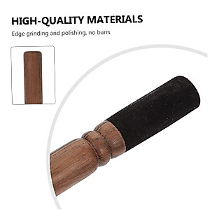 EXCEART 2pcs Stick Wooden Singing Bowl Mallet Wooden Pounding Mallet Nepal Bowl Mallet Sound Bowl Mallet Wood Tools Mini Tools Mini Toys Singing Bowl Parts Pu Replace Buddha Sound Bowl